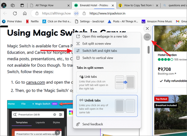 How to Split Screen in Microsoft Edge