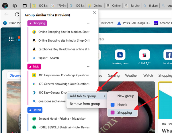 How to Automatically Group Similar Tabs in Microsoft Edge