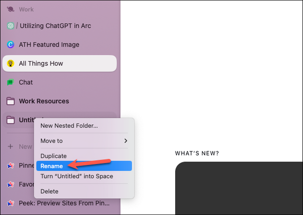 How Do Pinned Tabs Work in Arc Browser
