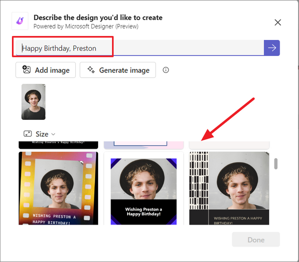 How to Use Microsoft Designer in Teams Chat