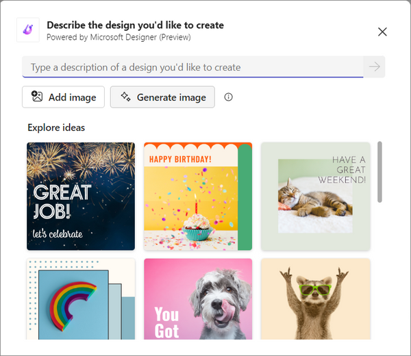 How to Use Microsoft Designer in Teams Chat