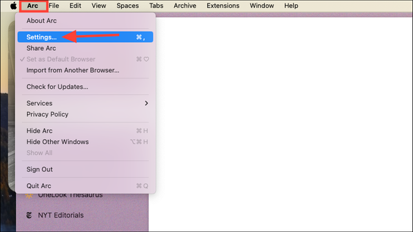How to Change Arc Keyboard Shortcuts