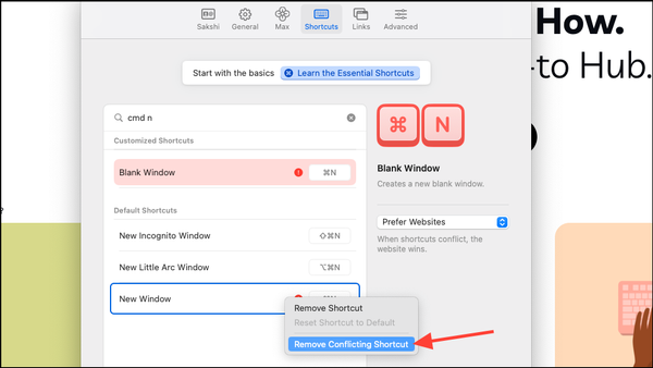 How to Change Arc Keyboard Shortcuts