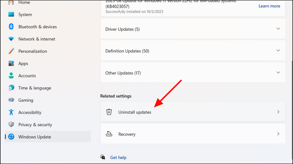 How to View Update History in Windows 11