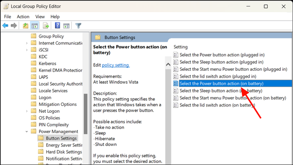 How to Change What Power Button Does in Windows 11