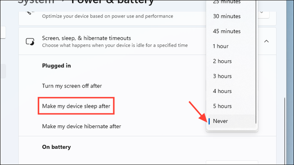 How to Stop Computer From Sleeping on Windows 11