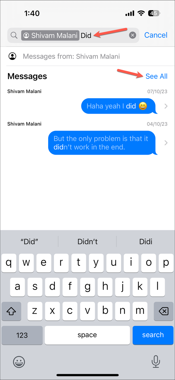 How to Search iMessage by Date