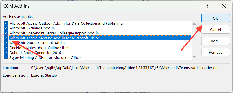 13 Ways to Fix New Teams Add-in Missing from Outlook for Windows Users