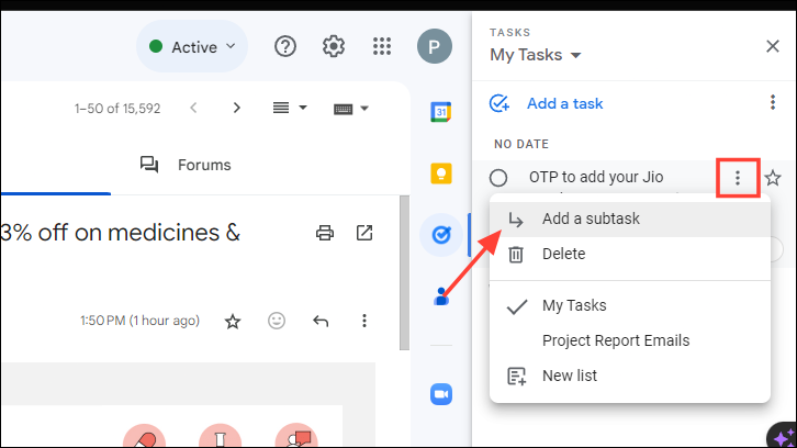 How to Quickly Add an Email to Google Tasks from Gmail