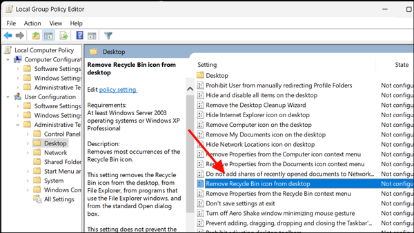 How to Hide Recycle Bin in Windows 11