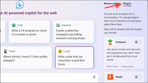 How to Use Plugins with Bing Chat