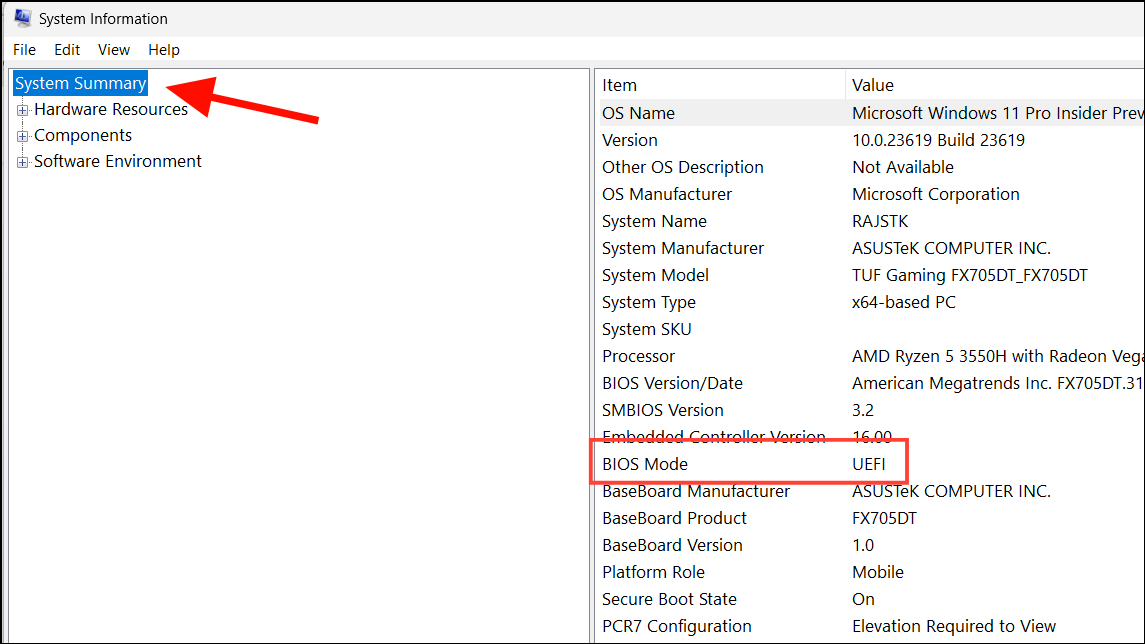 How to Fix UEFI Firmware Settings Missing in Windows 11