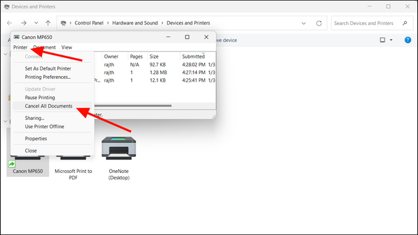 How to View and Delete Print Queue in Windows 11