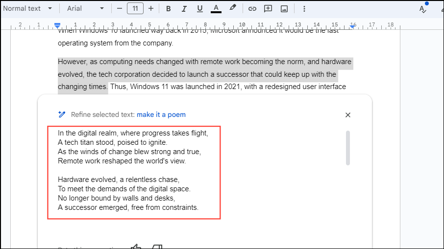 How To Use Gemini in Google Docs