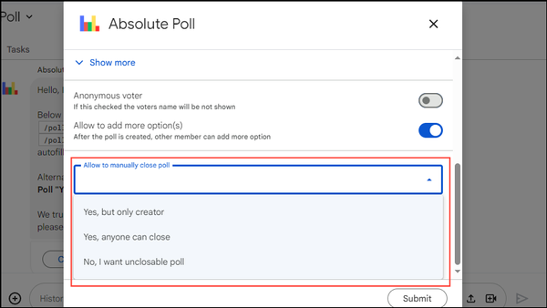 How To Create Polls In Google Chat
