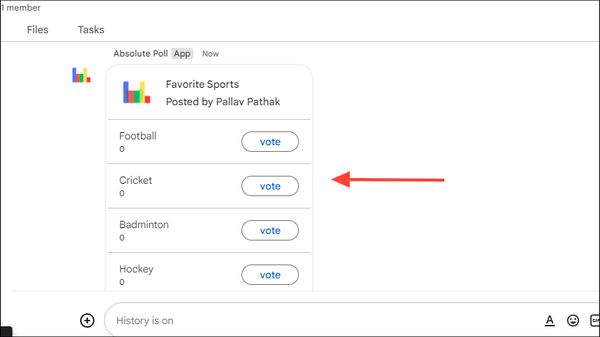 How To Create Polls In Google Chat