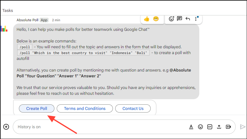 How To Create Polls In Google Chat