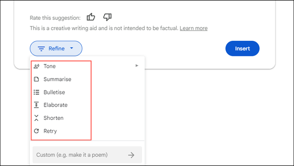 How To Use Gemini in Google Docs