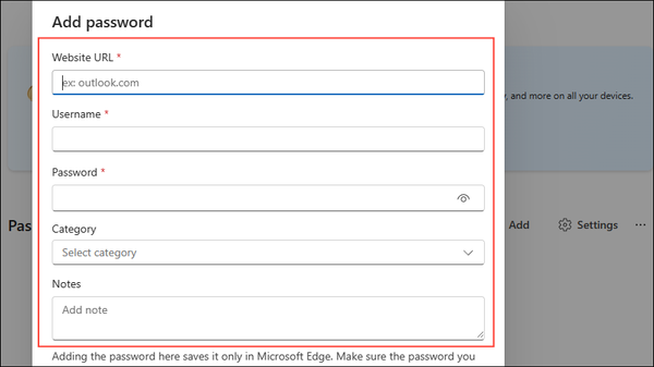 How To Manage Saved Passwords In Microsoft Wallet