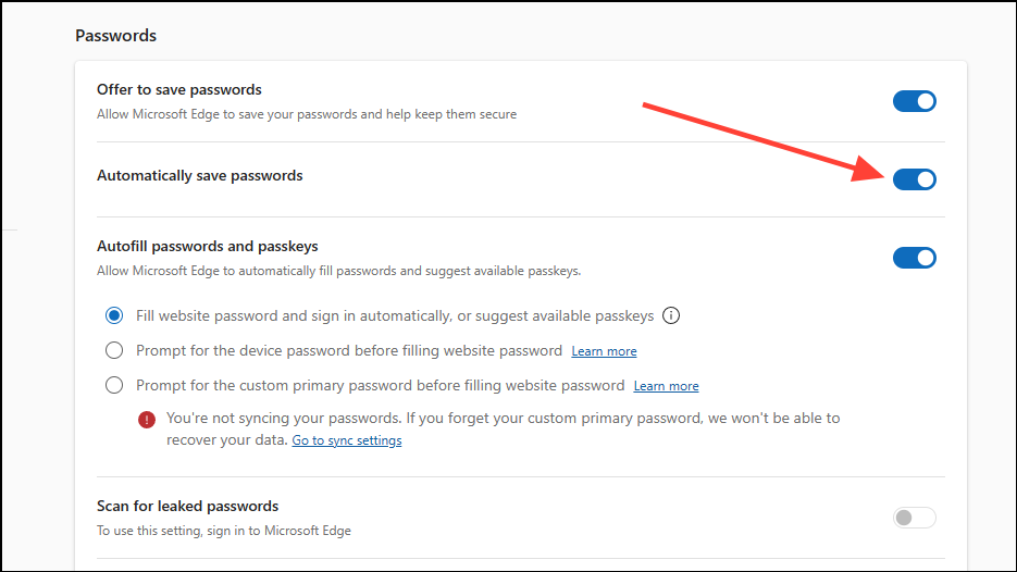 How To Manage Saved Passwords In Microsoft Wallet