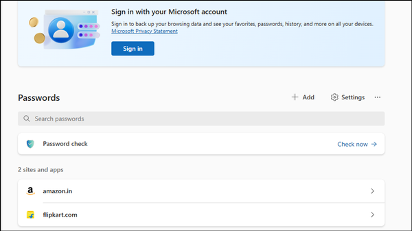 How To Manage Saved Passwords In Microsoft Wallet