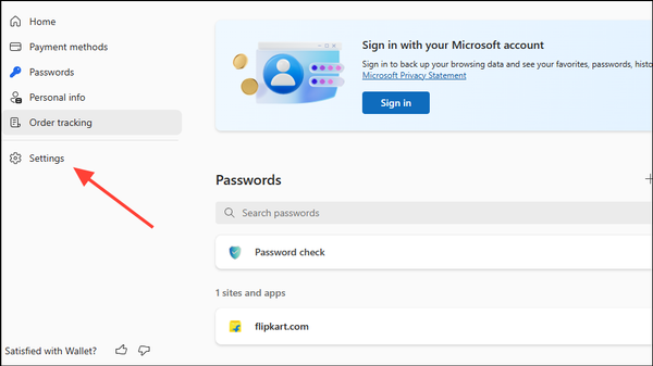 How To Manage Saved Passwords In Microsoft Wallet