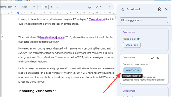 How To Use Gemini in Google Docs
