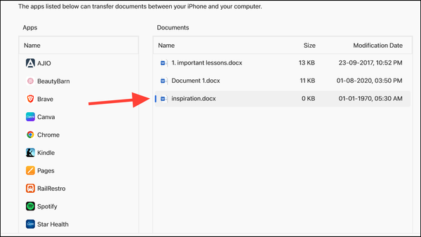 How to Transfer Files From iPhone to Windows Using Apple Devices App