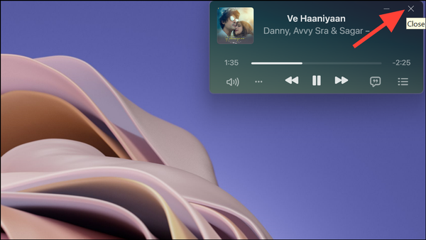 How to Enable or Disable Mini Player in Apple Music on Windows