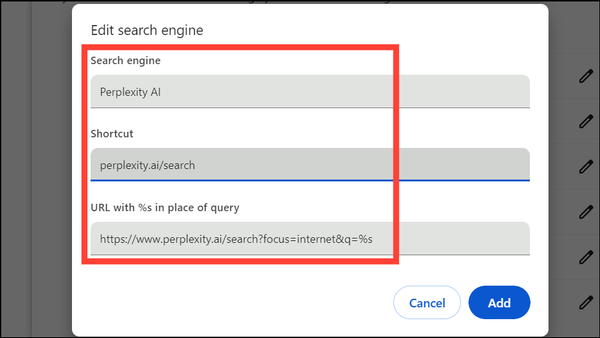 How to Make Perplexity AI Default Search Engine in Chrome