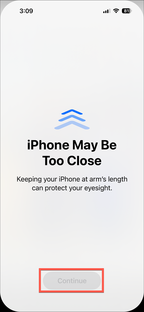 How to Disable 'iPhone May Be Too Close' Screen Distance Alert