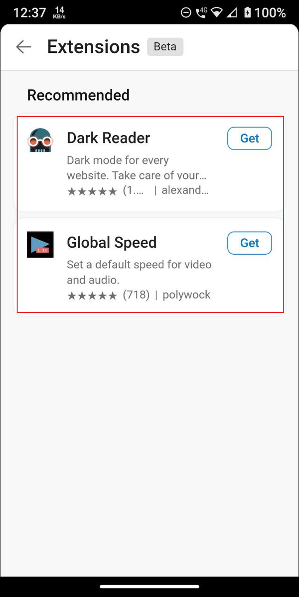 How to Install Extensions in Edge Browser for Android