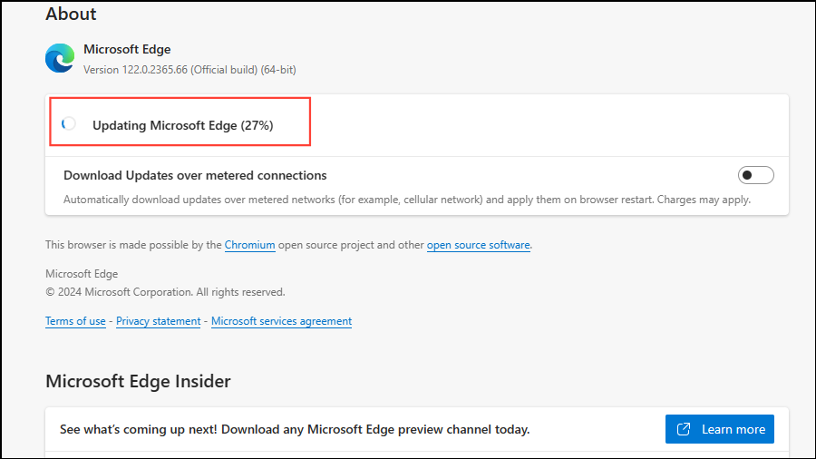 How To Update Microsoft Edge Browser