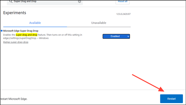 What is Super Drag and Drop in Microsoft Edge and How to Enable It