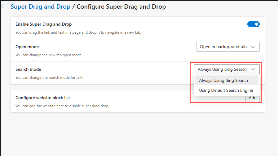 What is Super Drag and Drop in Microsoft Edge and How to Enable It