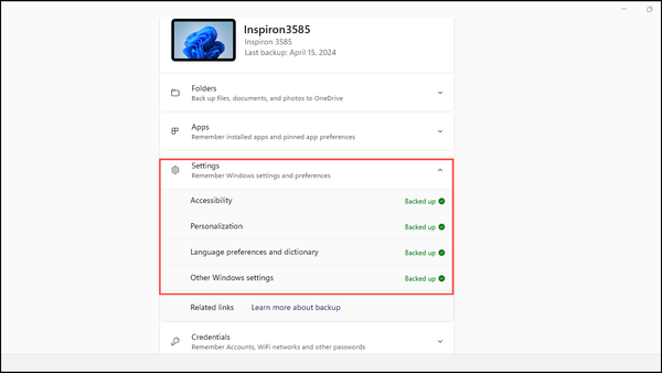 How to Transfer to a New PC Using Windows Backup