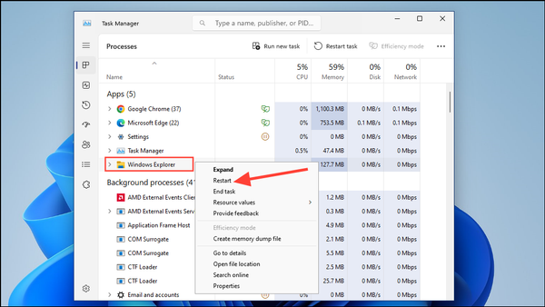 How to Fix Missing Icons in Taskbar on Windows 11