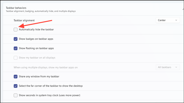 How to Fix Missing Icons in Taskbar on Windows 11