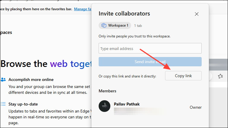 How to setup and use Microsoft Edge Workspaces
