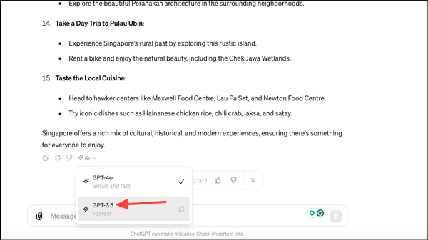How to Switch Between GPT-4o and GPT-3.5 Models for Free Users?