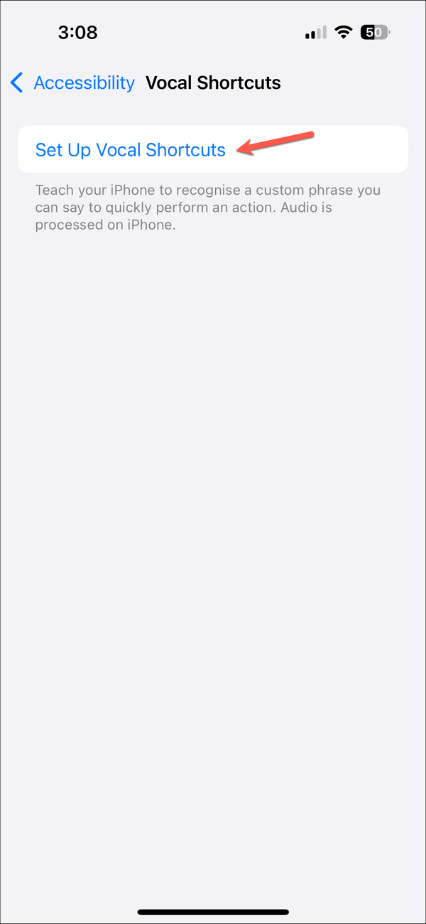 How to set up Vocal Shortcuts for iPhone in iOS 18