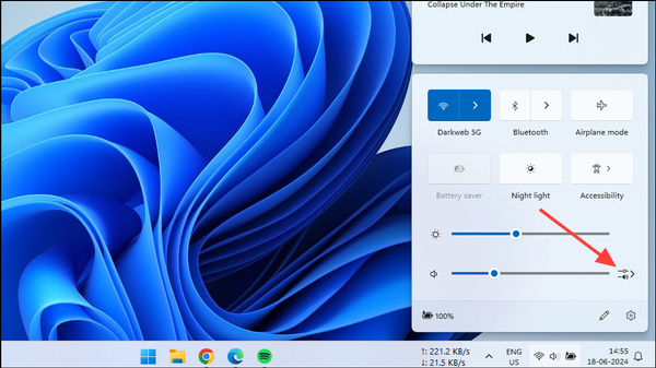 How to set the volume for individual apps in Windows 11