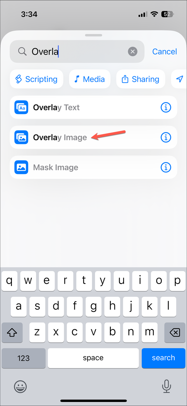 How to overlay images on iPhone with Shortcuts