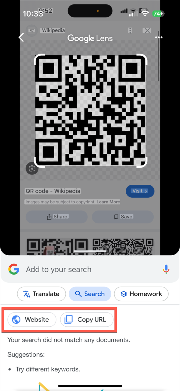How to scan a QR code on a phone without using another phone