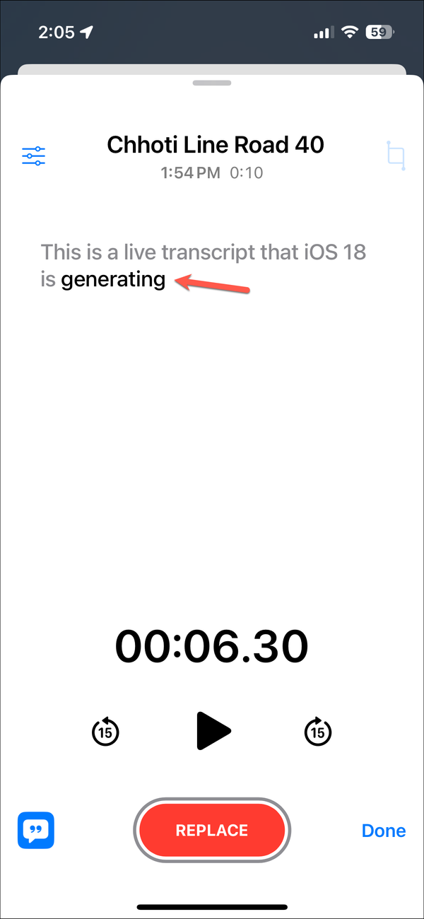 How to use live transcripts in Voice Memos on iPhone with iOS 18
