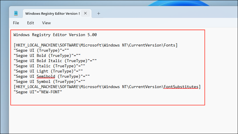 How to change Windows default system font