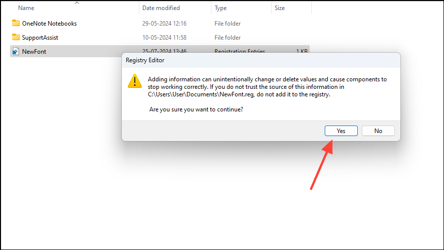How to change Windows default system font