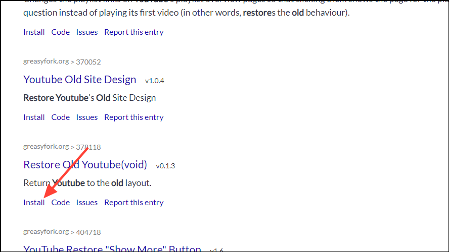 How to restore the original YouTube layout