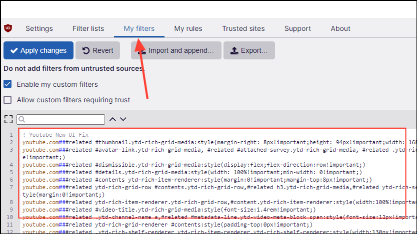 How to restore the original YouTube layout