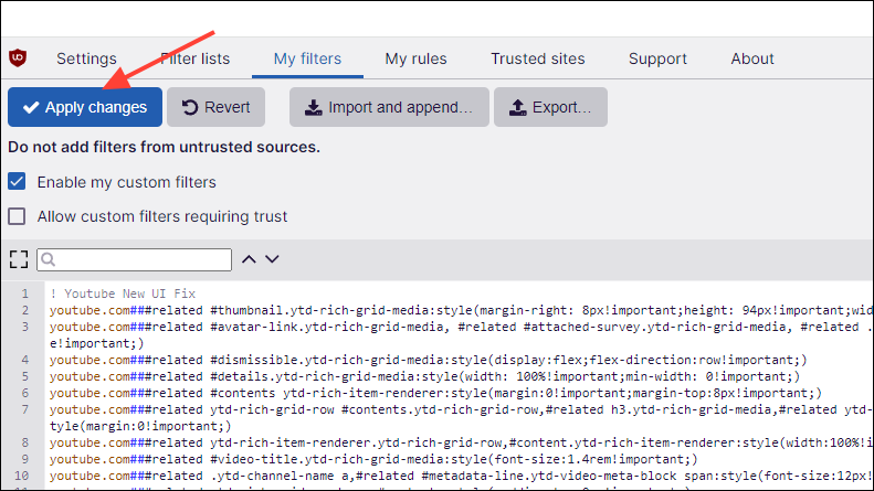 How to restore the original YouTube layout